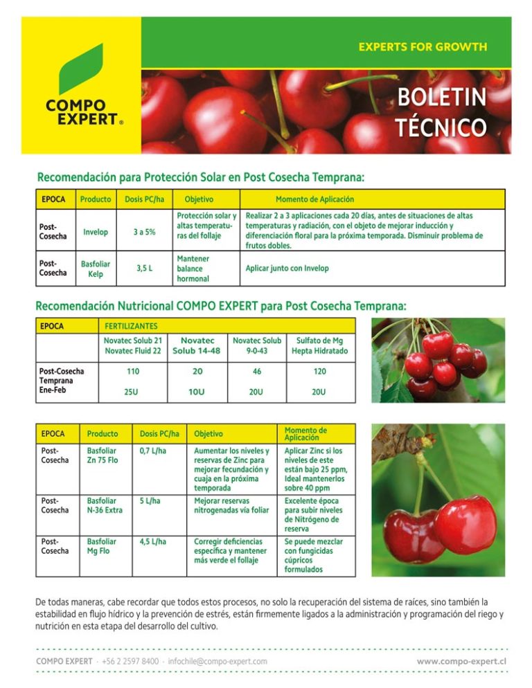 Recomendaciones Compo Expert - Smartcherry